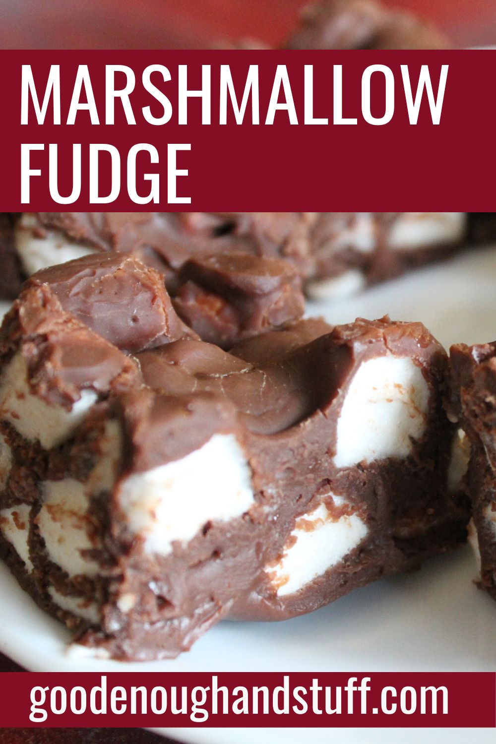 Easy Decadent Marshmallow Fudge in the Microwave - Good Enough And Stuff